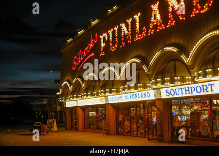 Silcock's Funland amusement arcade, Southport Pier, Merseyside, UK ...