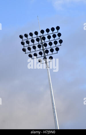 Floodlights for Turf Moor in Burnley ahead of the Burnley v Millwall ...