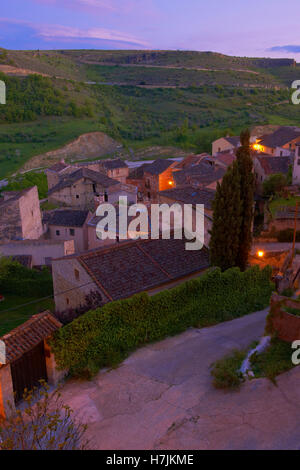 Sepulveda. View at Dusk, Segovia province, Castilla-Leon, Spain Stock ...
