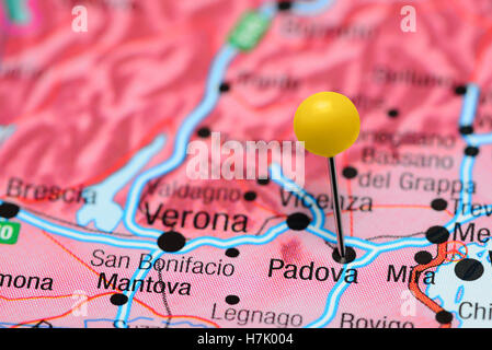 Padua Italy map Stock Photo - Alamy