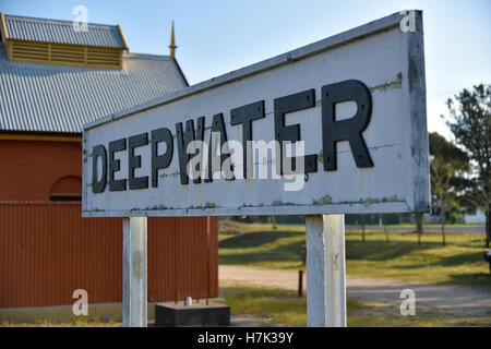 The abandoned Deepwater Railway station at Deepwater, new england, nsw ...