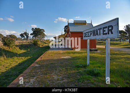 Historic railway station, Deepwater, New South Wales, Australia Stock ...