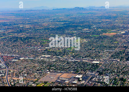 Aerial view of Phoenix Arizona Suburbs Stock Photo - Alamy