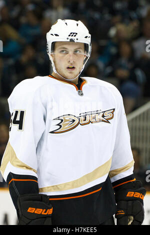 Anaheim Ducks defenseman Cam Fowler warms up for Game 3 of the Western ...