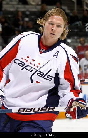 Washington Capitals player Nicklas Backstrom takes part in a pregame ...