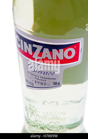 Melbourne,Australia-March 8,2015: Cinzano bottle on white. Cinzano ...