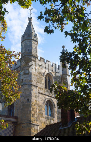 St Michael's Tower, a Grade I listed scheduled monument, at the summit ...