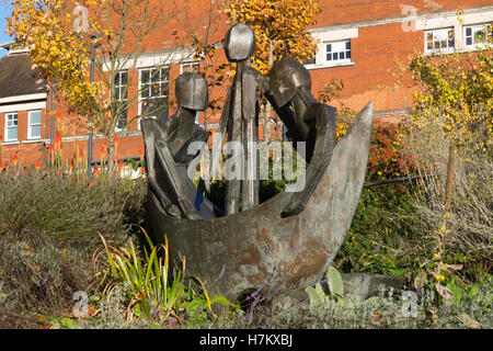 Sailing by Stars sculpture by Sarah Tombs near Basingstoke railway ...