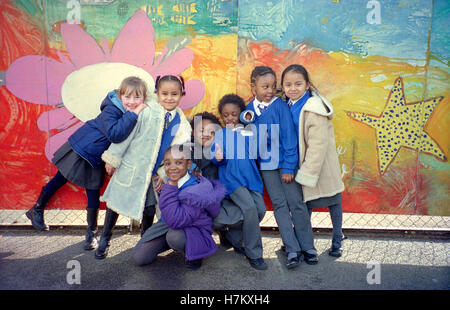 Children at St George's RC School, an inner-city primary (elementary ...