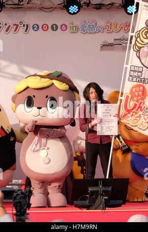 Japanese mascot characters at the Yuru-Kyara Grand Prix on November 6 ...