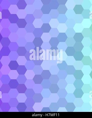 Honeycomb mosaic background. Blue color tones gradients. Simple stacked hexagons pattern ...