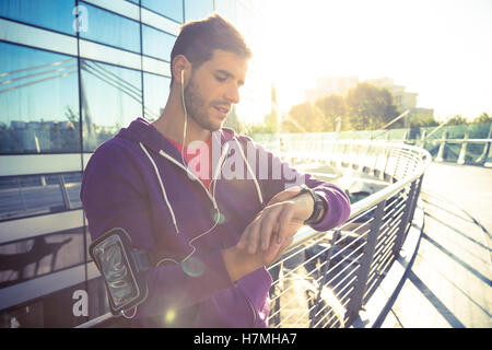 jogging man portrait Stock Photo - Alamy