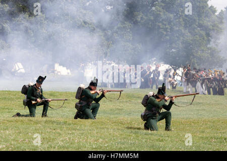 95th Rifles at the Battle of Waterloo reenactment Stock Photo: 86834745 ...