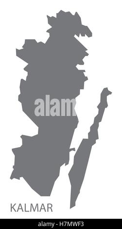 Map of Kalmar County, a province of Sweden Stock Vector Image & Art - Alamy