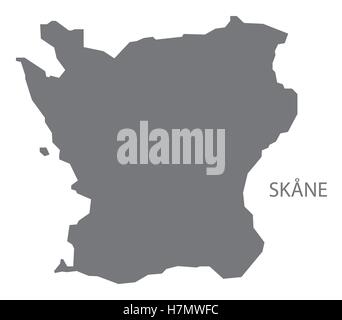 Map of Skane County, a province of Sweden Stock Vector Image & Art - Alamy
