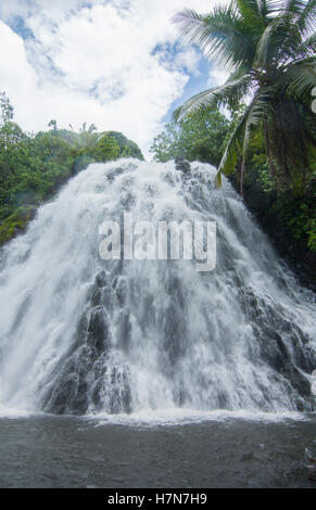 Pohnpei Micronesia Kepirohi Waterfalll in forest with water flow Stock ...
