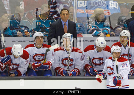 Montreal Canadiens head coach Martin St. Louis in the second period of ...
