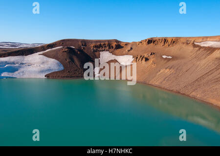 The Stora Viti Krater by Mount Krafla Iceland Stock Photo - Alamy