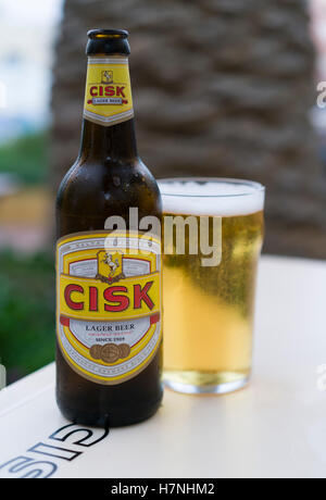 Malta - the popular island-brewed CISK lager beer Stock Photo - Alamy