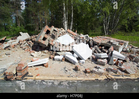demolished house foundation, Finland Stock Photo - Alamy