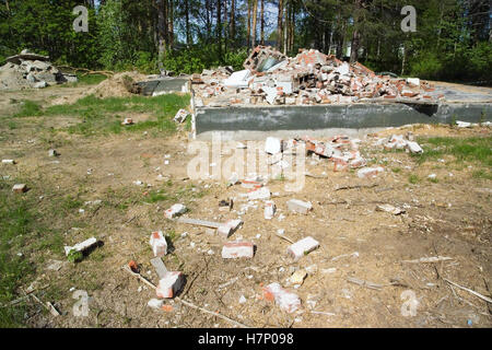demolished house foundation, Finland Stock Photo - Alamy