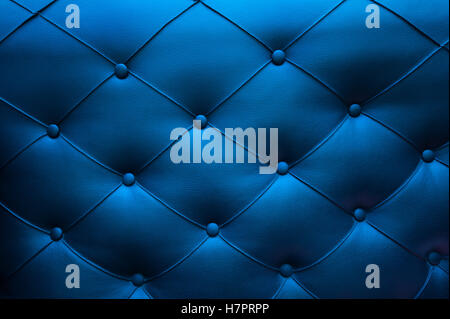 Blue fabric sofa texture with buttons for background and design Stock ...