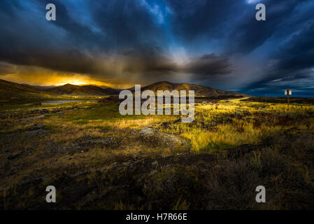 Goodale's Cutoff Castle Rocks Scenic Viewpoint Highway 20 Idaho Stock ...
