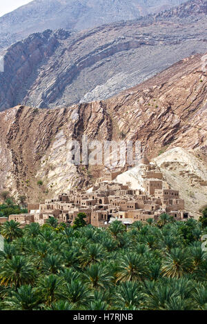 Traditional village perched in the Jabal Akhdar mountains Stock Photo ...