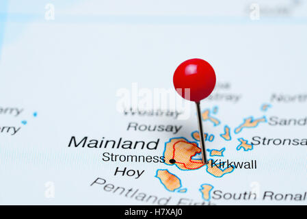 Orkney Islands, tourist map Stock Photo - Alamy