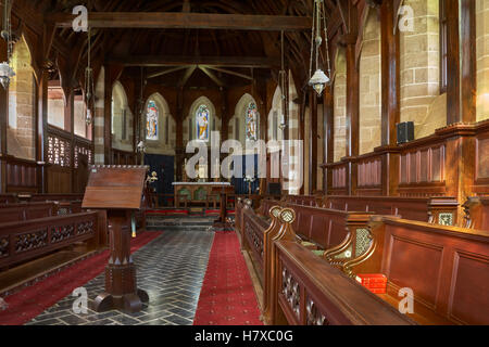 Interior of the St. Barnabas Chapel, Norfolk Island, Australia, Pacific ...