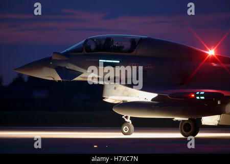 A Royal Air Force Eurofighter Typhoon, Lands After A Sortie Mission At ...