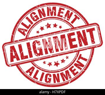 alignment stamp. alignment sign. round grunge label Stock Vector Image ...
