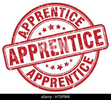 apprentice stamp. apprentice sign. round grunge label Stock Vector ...