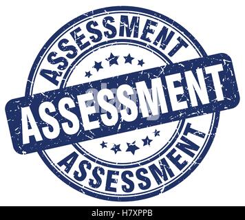 assessment stamp. assessment sign. round grunge label Stock Vector ...