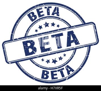 beta blue round stamp Stock Vector Image & Art - Alamy