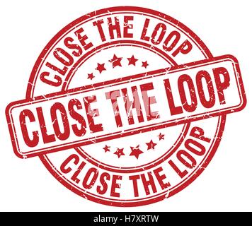 close the loop red round stamp Stock Vector Image & Art - Alamy