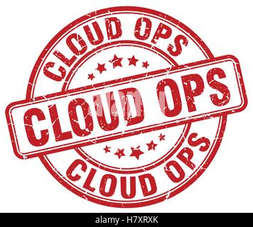 cloud ops stamp. cloud ops vintage red label. Sign Stock Vector Image ...