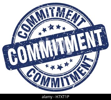 commitment blue grunge stamp Stock Vector Image & Art - Alamy