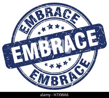 embrace stamp. embrace sign. round grunge label Stock Vector Image ...