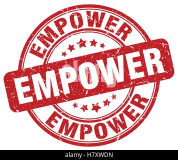 empower stamp. empower sign. round grunge label Stock Vector Image ...