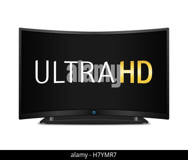 curved widescreen television Stock Photo - Alamy