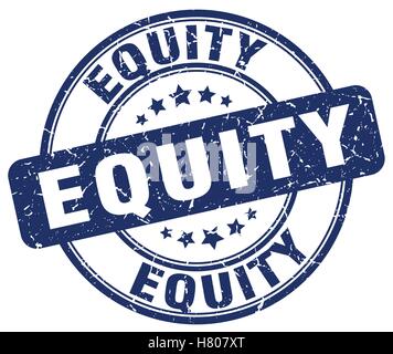 equity sign. equity grunge blue stamp. Label Stock Vector Image & Art ...