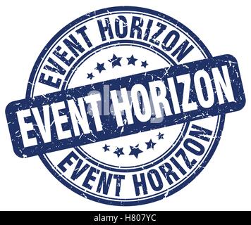 event horizon stamp. event horizon vintage blue label. Sign Stock ...