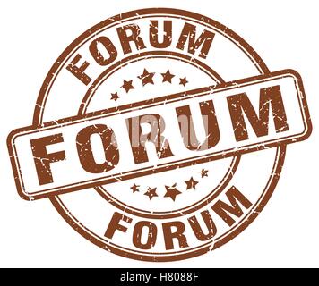 forum stamp. forum round vintage grunge sign. forum Stock Vector Image ...