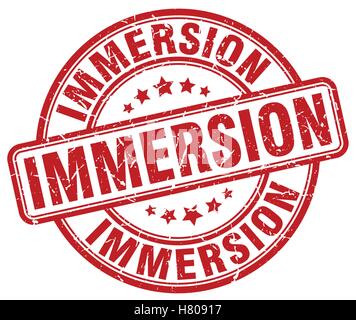 immersion stamp. immersion sign. round grunge label Stock Vector Image ...