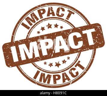 impact stamp. impact sign. round grunge label Stock Vector Image & Art ...