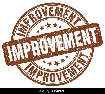 improvement stamp. improvement round vintage grunge sign. improvement ...