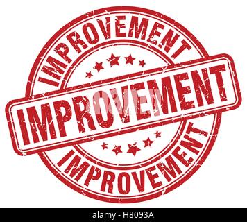 improvement stamp. improvement sign. round grunge label Stock Vector ...