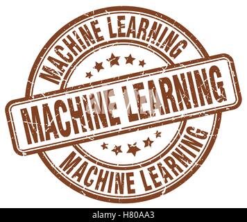machine learning stamp. machine learning round vintage grunge sign ...