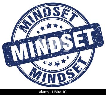 mindset blue round grunge stamp Stock Vector Image & Art - Alamy